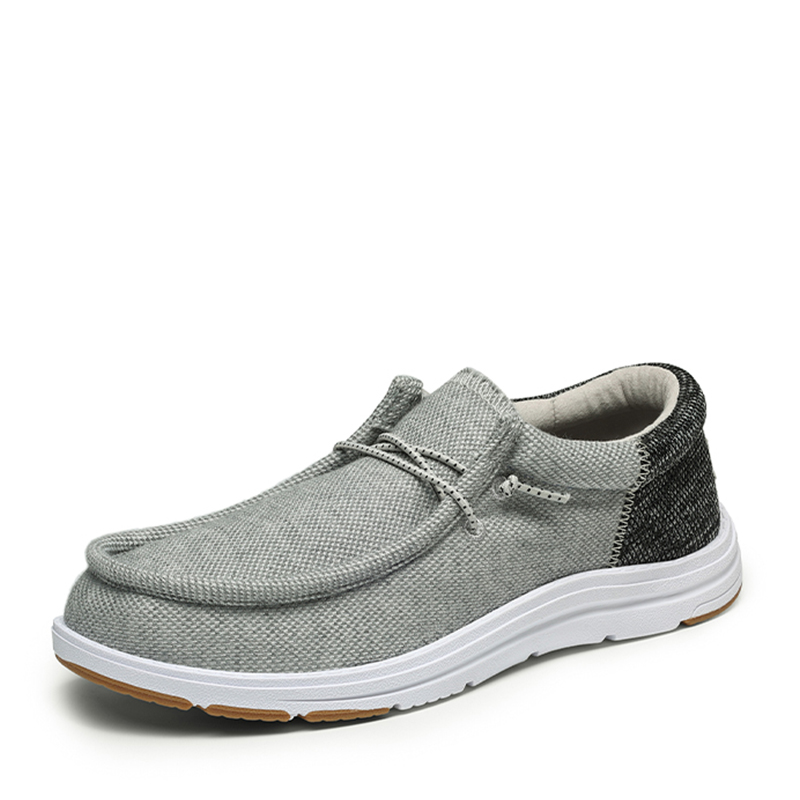 GREY Men's Knitted Casual Non-Slip Loafers-Bruno Marc