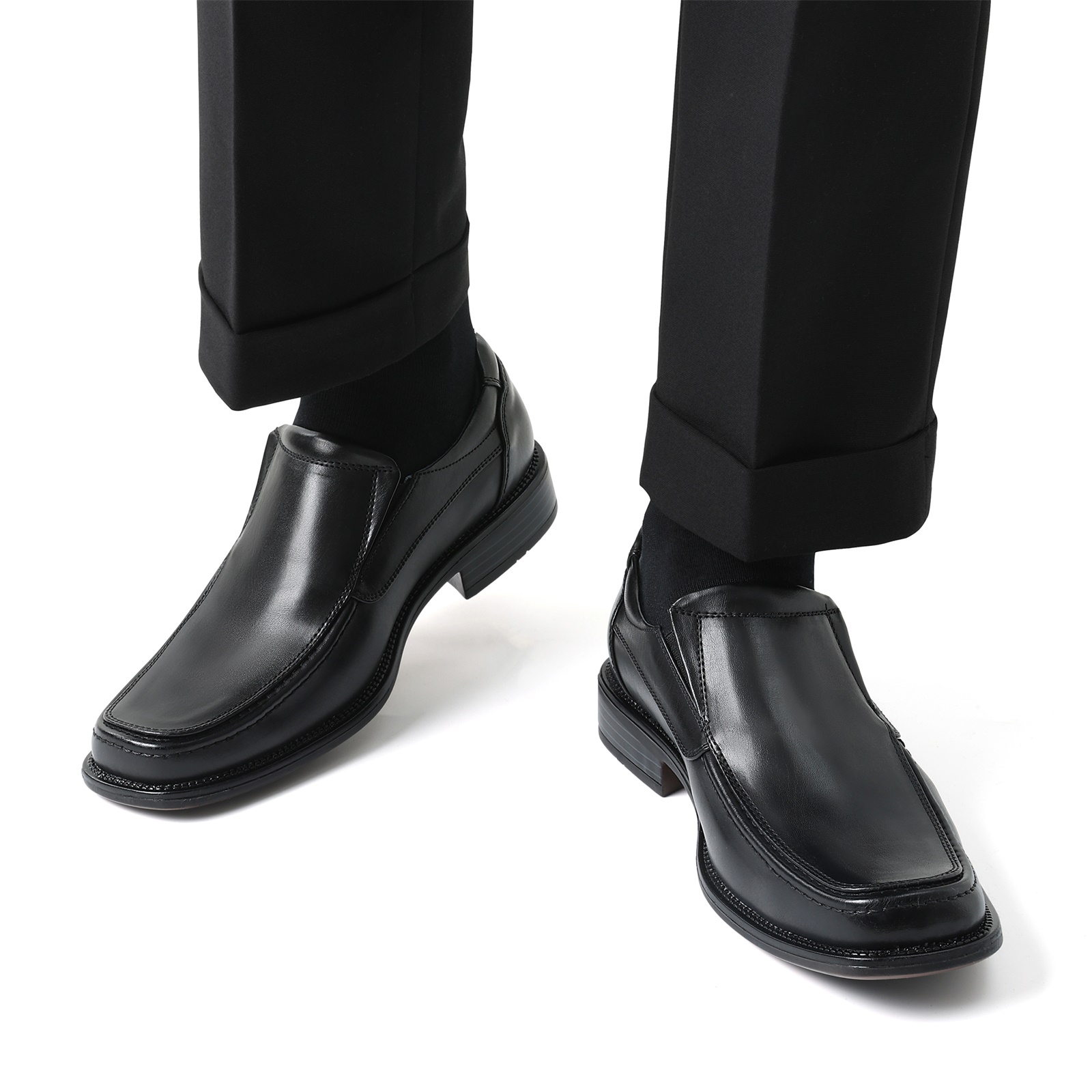 Men's Square-Toe Dress Shoes-Bruno Marc