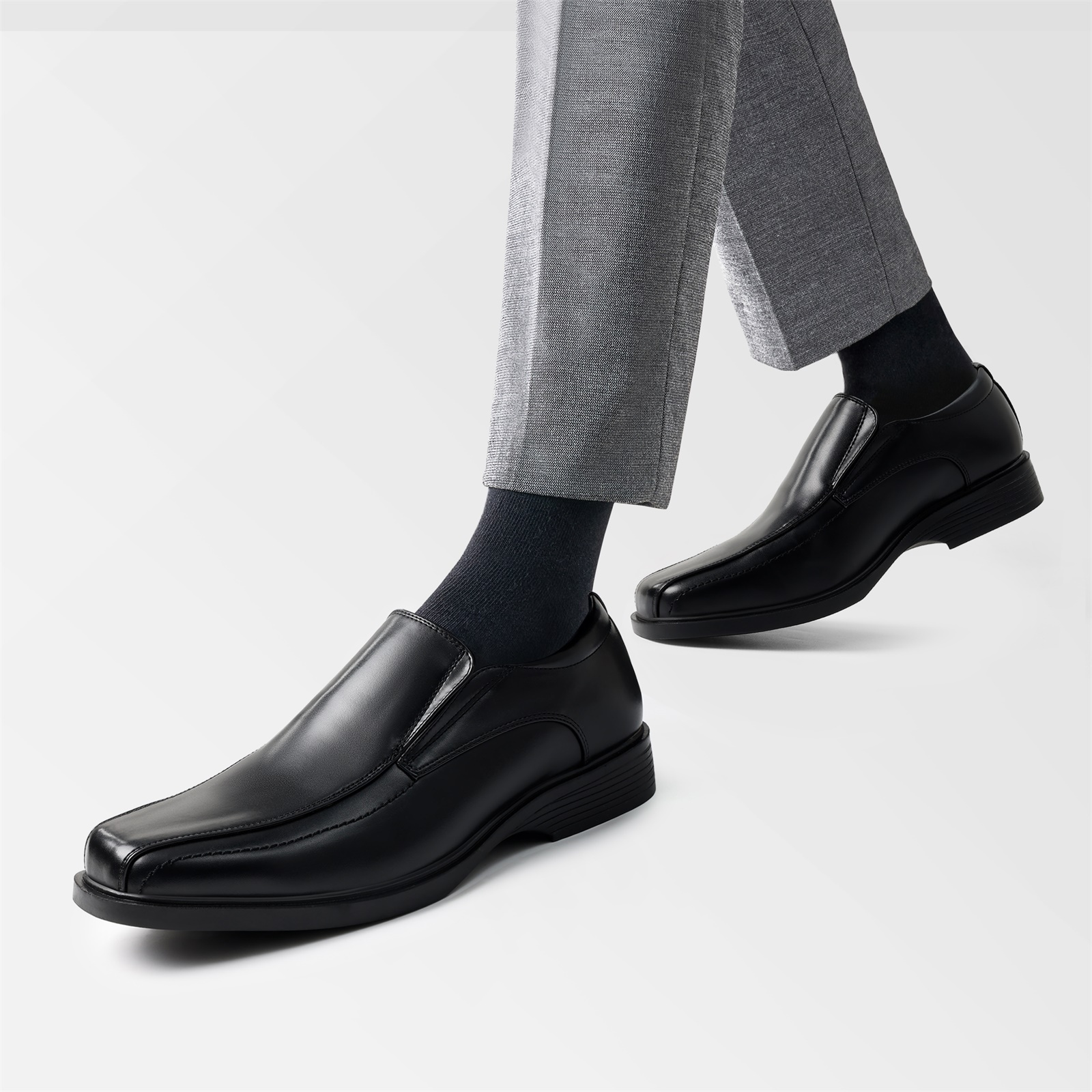 Men's Square-Toe Dress Shoes-Bruno Marc