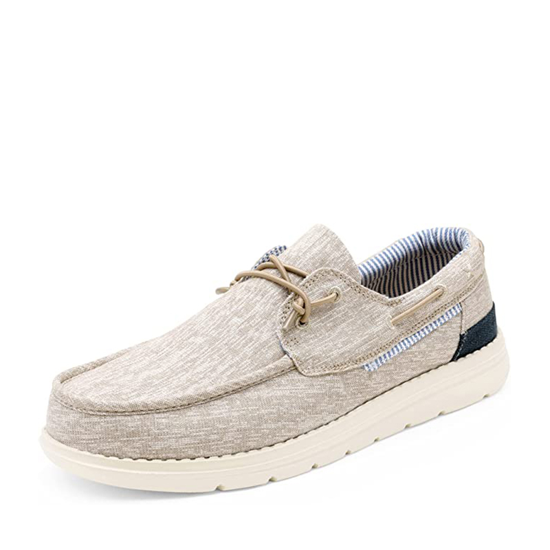 BLACK Men’s Lightweight Slip-on Canvas Loafers-Bruno Marc