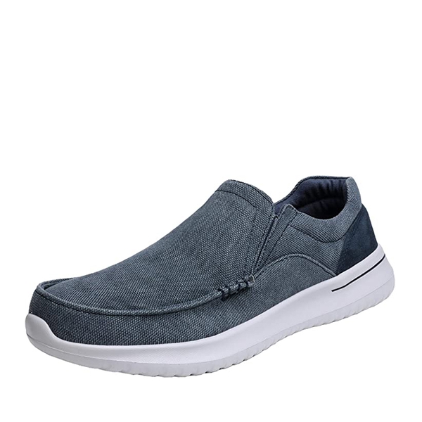 Men's Canvas Loafer | Slip-On Loafers-Bruno Marc